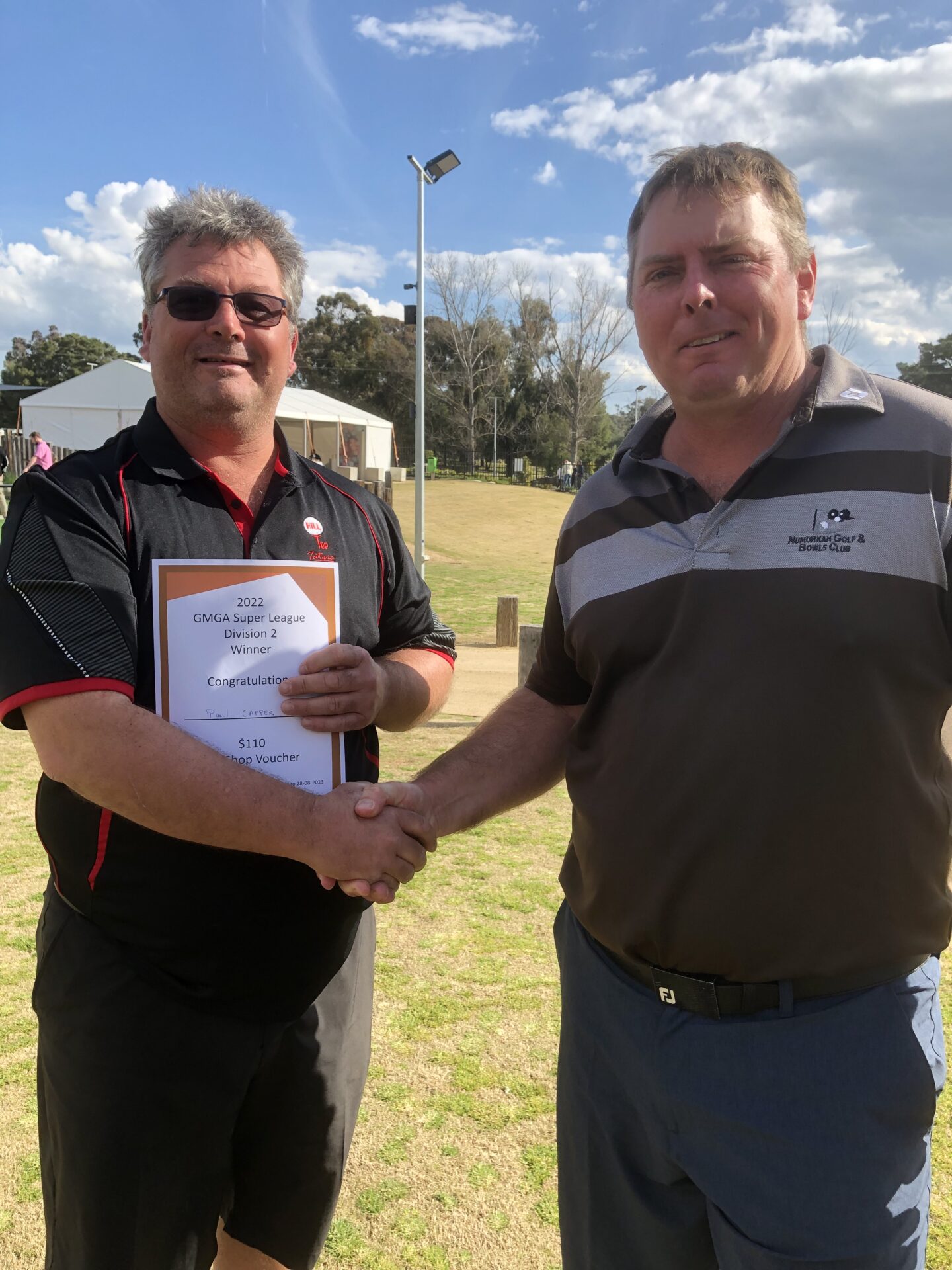 Tomlinson Wins Championship - GMGA: Goulburn Murray Golf Association